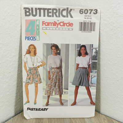 Sewing Pattern Split Skirt UNCUT Butterick 6073 | eBay