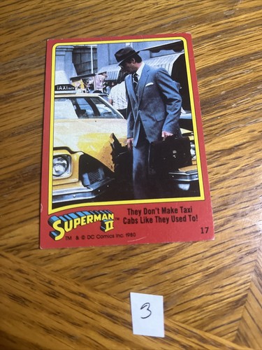 1980 Topps Superman II: They Don't Make Taxi Cabs Like They Use To Card ...