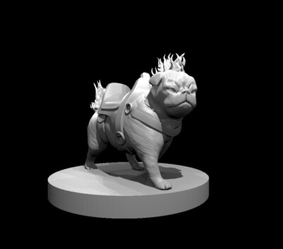 Hell Pug Mount Monster Manual 28mm Scale DND D&D Tabletop Mini | eBay