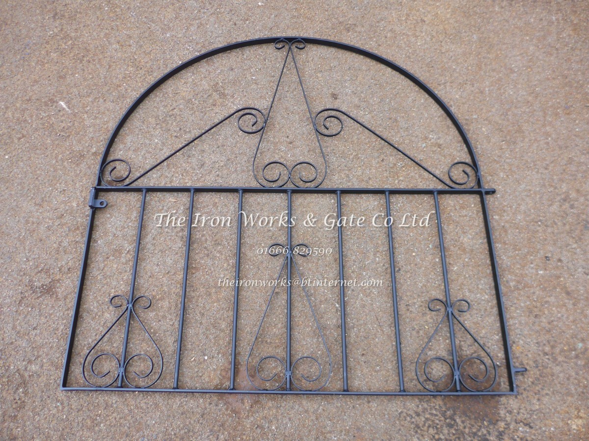 Solid Wrought Iron Gates Burbage Iron Craft Classic Tall Bow Single