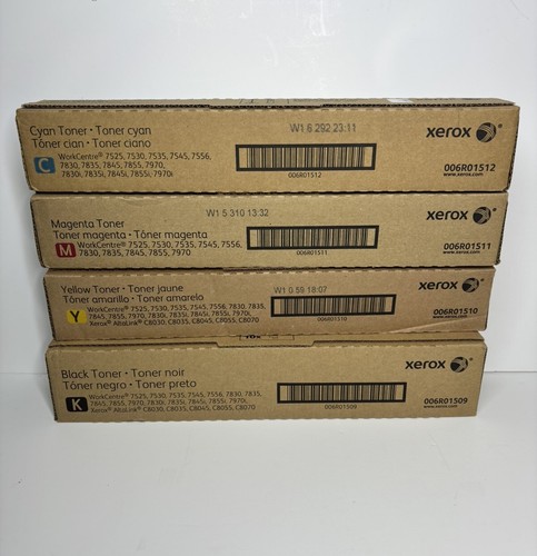 Genuine NEW Xerox Toner SET Sealed Boxes 006R01509 006R01510 006R01511 ...