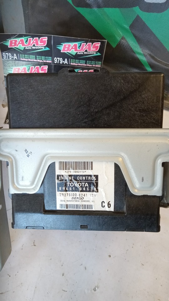 2007 Toyota Engine Control Module Compute ECM ECU 89661-04c30, TN275100 ...