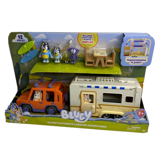 Bluey Ultimate Caravan Adventures Camper Playset with Three 2.5-3 ...