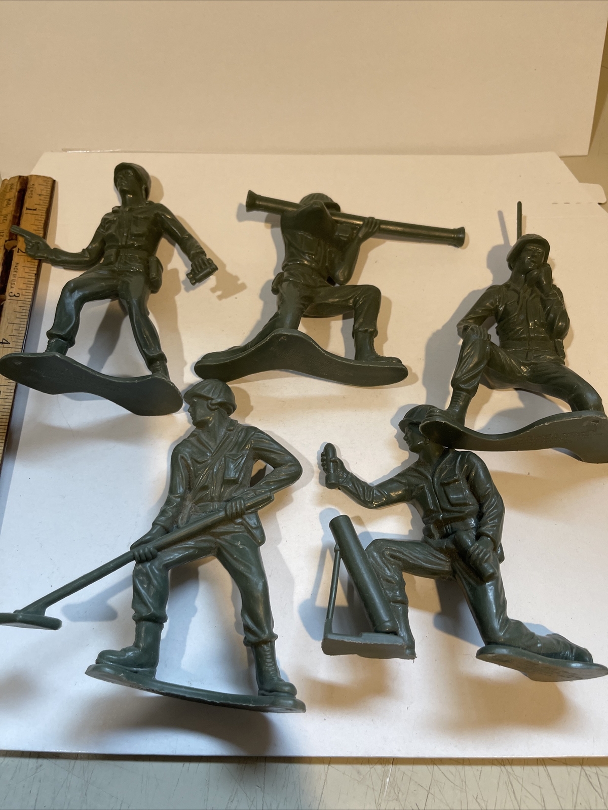 Tim-Mee Toy Soldiers Green Army Men Plastic 5 Count lot | eBay