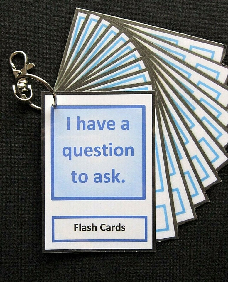 QUESTION CARDS Autism ADHD Dementia PECS SEN Visual Communication Aids ...