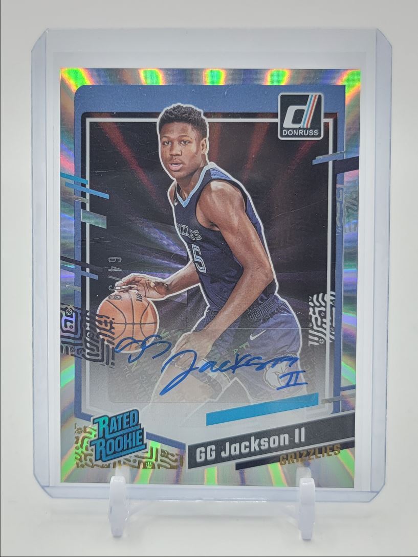 GG JACKSON II 2023-24 DONRUSS RATED ROOKIE HOLO LASER RC AUTO /99 Q2513 ...