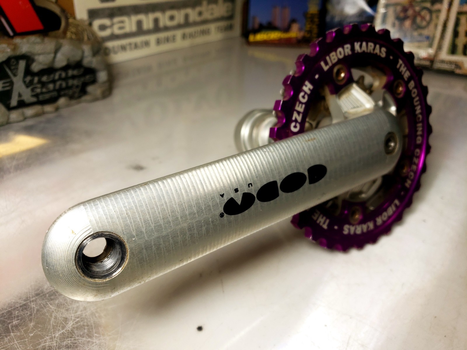 Libor Karas CODA MAGIC CRANK SET and CUSTOM BASH RING CANNONDALE only 3 ...