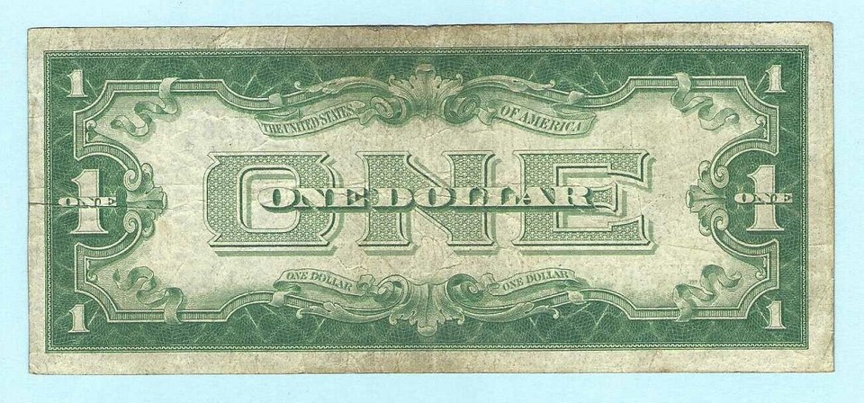 1928 Series, Silver Certificate, $1 funny back, D-A, Tate-Mellon ...