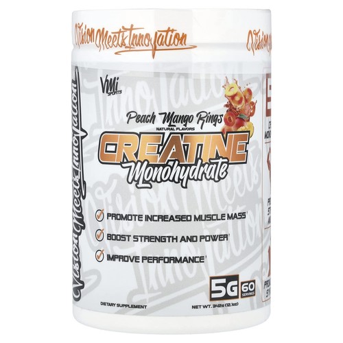 2 X VMI Sports, Creatine Monohydrate, Peach Mango Rings, 12.1 oz (342 g ...