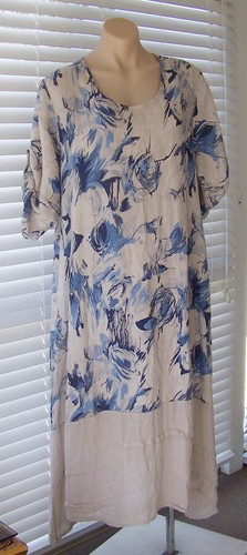 Zulilly 100% Linen Dress Italian 12 | eBay