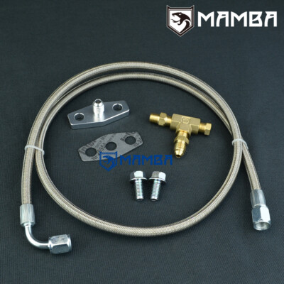 MAMBA Turbo Oil Feed Line Garrett T3 T4 T04Z T04E T67 Hitachi HT18 MHI ...
