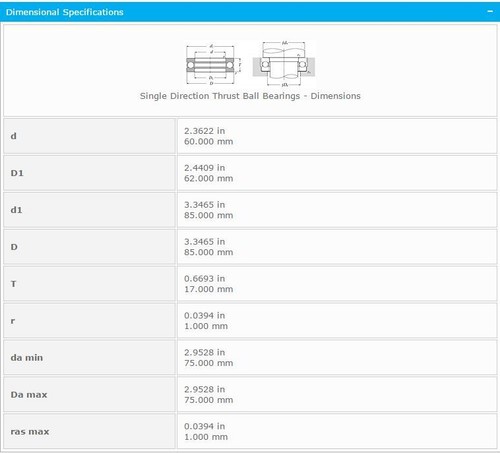 1PC NTN 51112 Thrust ball bearing 60x62x85mm | eBay