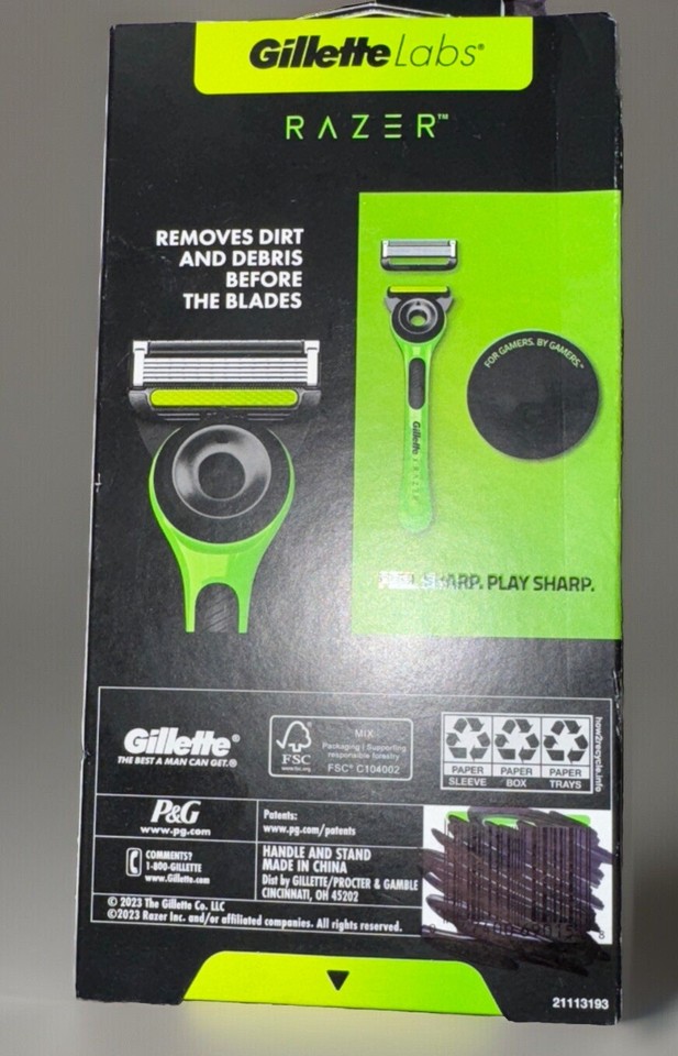 NEW Gillette Labs x Razer Men Limited Edition Collab 1 Razor 1 ...