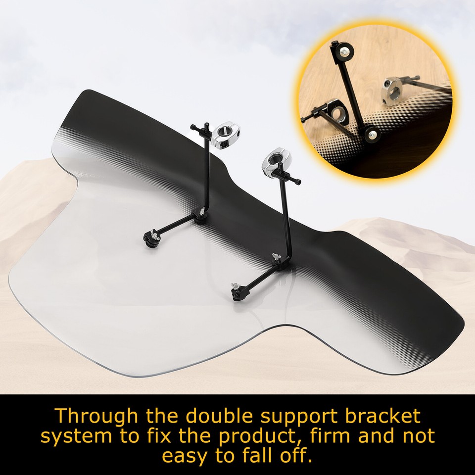 2-Tone Utility Windshield For Honda FourTrax Rancher Foreman Yamaha ...