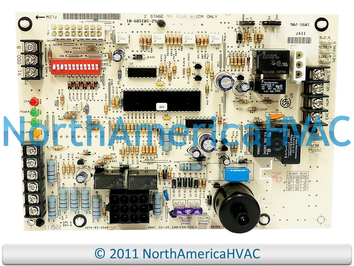 Rheem Ruud Weather King Corsaire Furnace Control Circuit Board Fits 62 ...