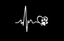 Heartbeat Lifeline Paw Print Car Decal Sticker Cat Dog Vinyl Heart Love ...