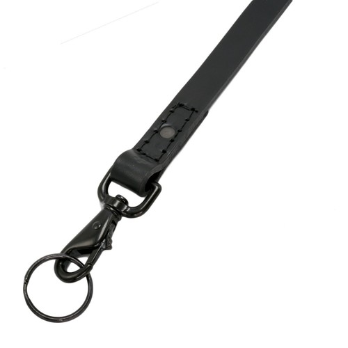 Corrections Officer Jailers Leather Key Leash 23" Lanyard Black ...