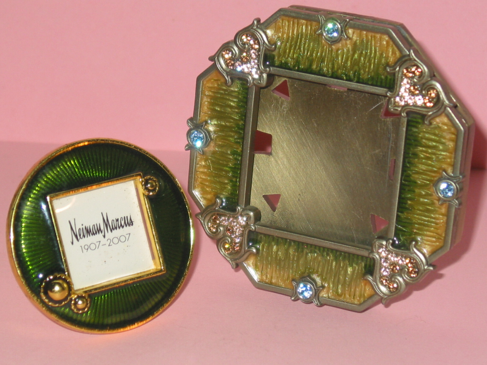 Designer JAY STRONGWATER ~ Two Picture Frames In Enamel ~ Gold Tone | eBay