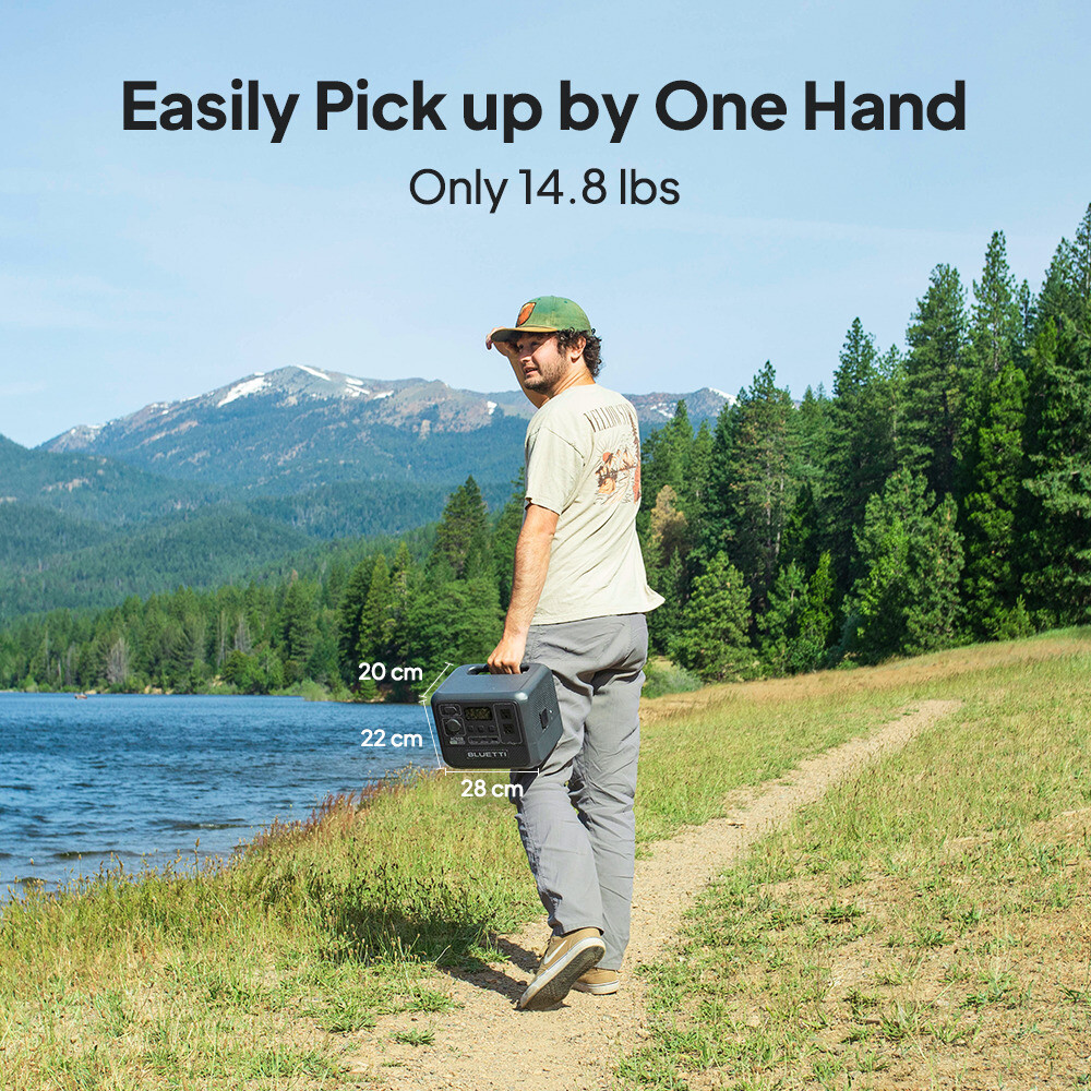 BLUETTI AC50B 700W 448Wh Portable Light Power Station for Mountain Trip ...