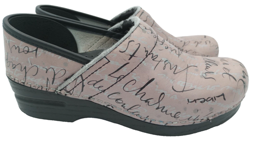 Dansko Clogs Womens Shoe 5.5 - 6 US 36 EUR Pink Leather Nurse ...