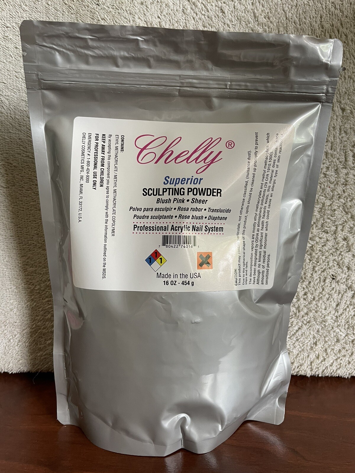 Chelly Sculpting Powder Professional Acrylic Nail System Blush Pink ...