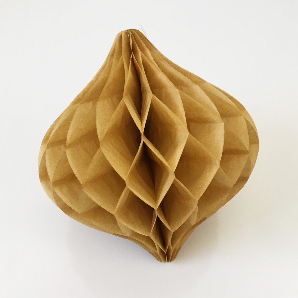 HONEYCOMB Hanging Paper BALLS Wedding Birthday Garland Party Deco Gold ...