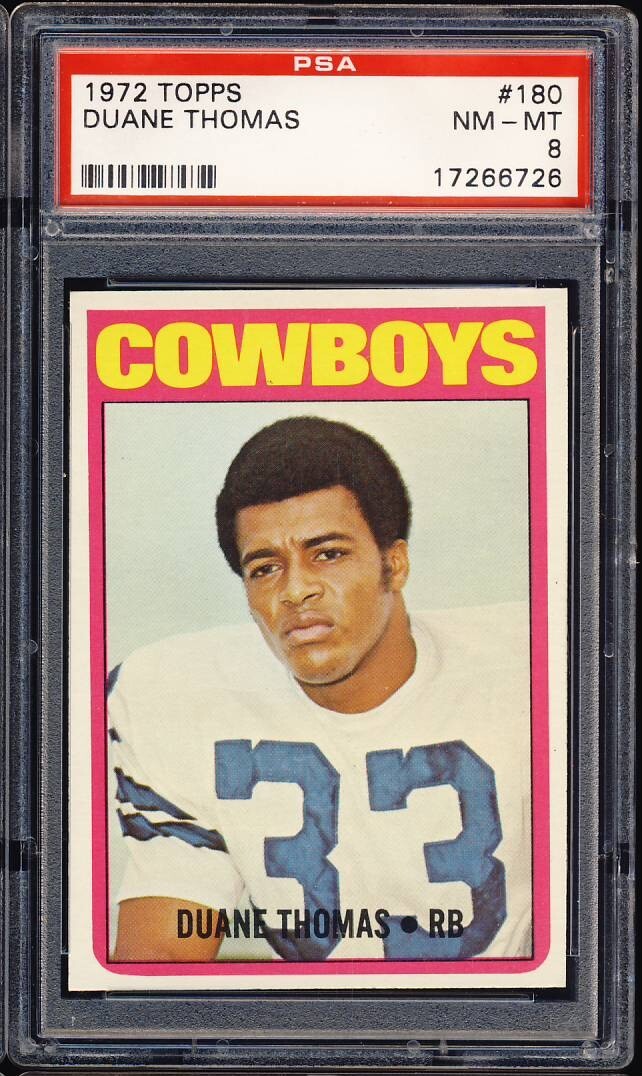 1972 Topps Football Duane Thomas #180 PSA 8 | eBay