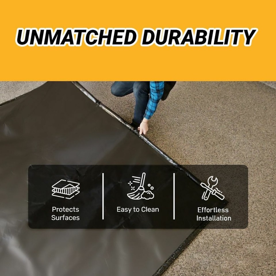 AutoFloorGuard PVC Garage Floor Spill Containment Mat Compact AFG7916 ...