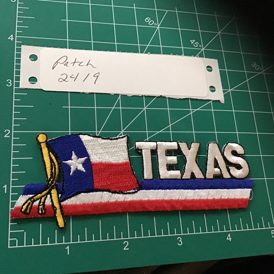 EMBROIDERED TEXAS STATE FLAG SHIELD PATCH | eBay