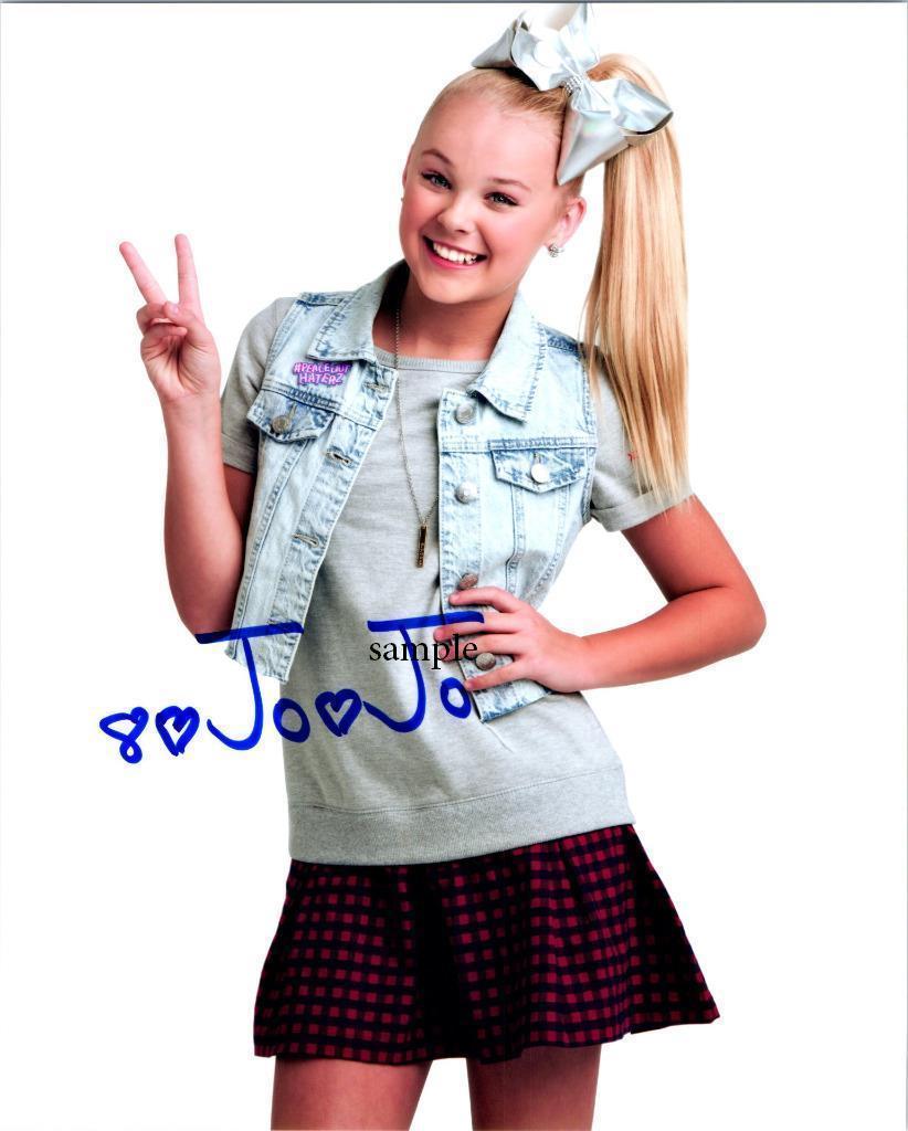 JOJO SIWA #4 REPRINT SIGNED 8X10 PHOTO AUTOGRAPHED PICTURE CHRISTMAS ...