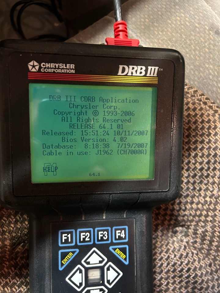 CHRYSLER DRB3 DIAGNOSTIC SCAN TOOL KIT MOPAR DODGE JEEP VIPER RAM DRB ...