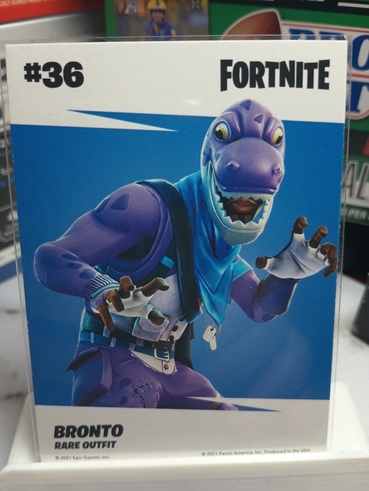 2021 Panini Fortnite Series 3 Bronto Holo Foil #36 Rare Outfit USA | eBay