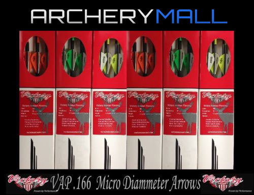 6 VICTORY MICRO DIAMETER VAP V6 250,350,400,450,500 ARROWS *FREE CUT ...