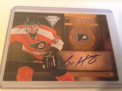 13-14 2013-14 TITANIUM BEN HOLMSTROM METALLIC MARKS BRONZE AUTOGRAPH 1 ...