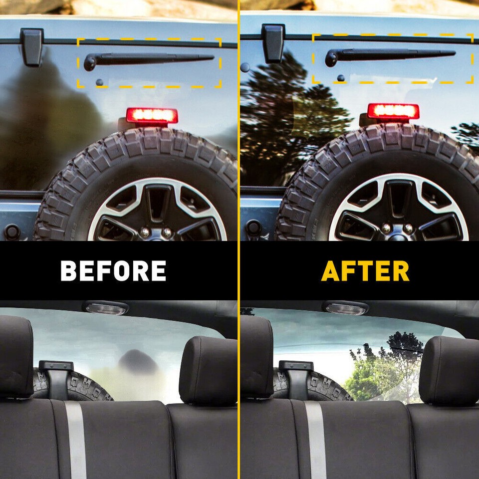 1 Set Black Rear Window Wiper Arm & Wiper Blade for Jeep Wrangler ...