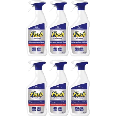 Flash Professional Disinfecting Multi-surface Cleaning Spray 750ML x 6 ...