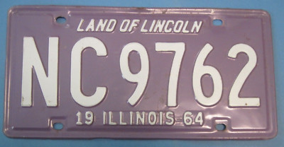 1964 Illinois license plate | eBay