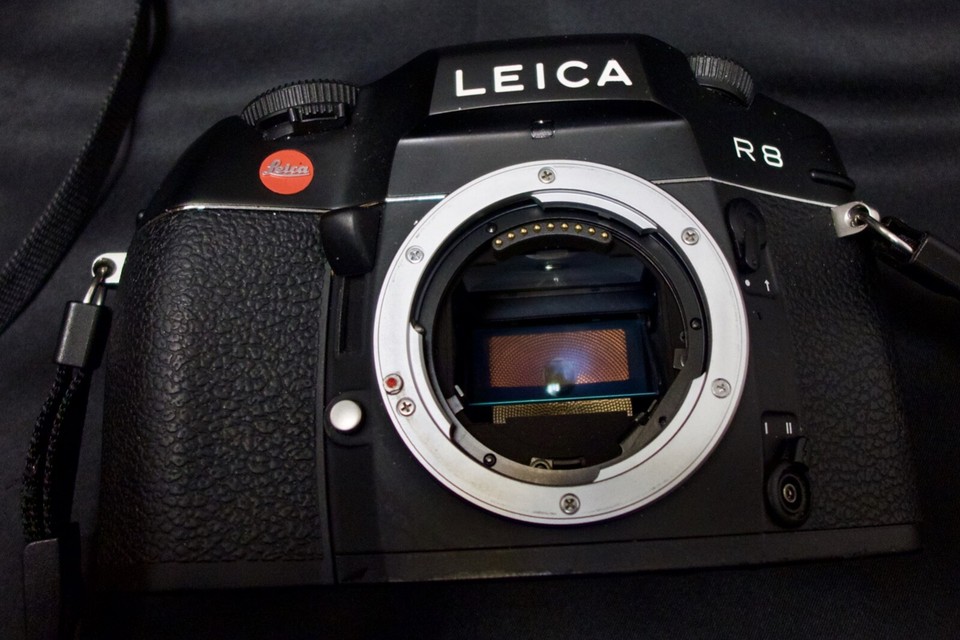 ⏯Leica R8 Black SLR 35mm Film Camera Body Top Condition Free Shipping ...