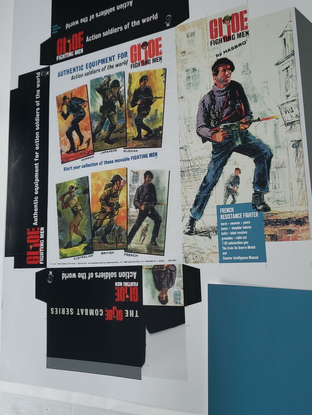 GI Joe French Resistance Soldiers of the World empty box 1966 type ...