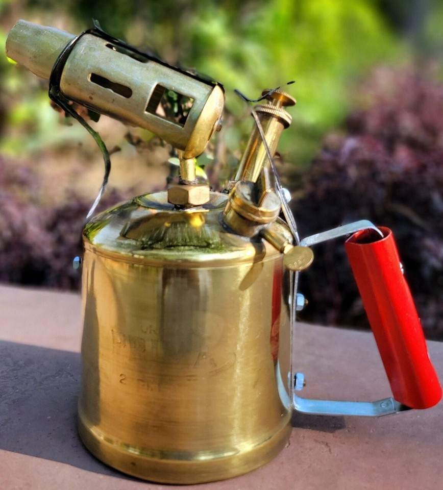 Antique-Style Brass Blow Torch Lamp – Authentic Vintage Reproduction ...