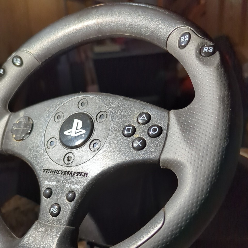 Thrustmaster T80 Playstation PS3 PS4 Racing Steering Wheel And Clamps ...