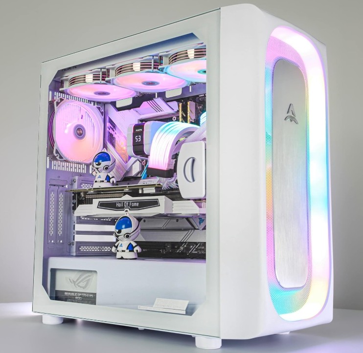 ALSEYE Glass Ai-Pro White Argb Mid-Tower E-Atx Pc Gaming Case | eBay