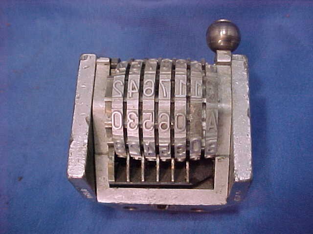 5 LETTERPRESS NUMBERING MACHINES ROBERTS C9 | eBay