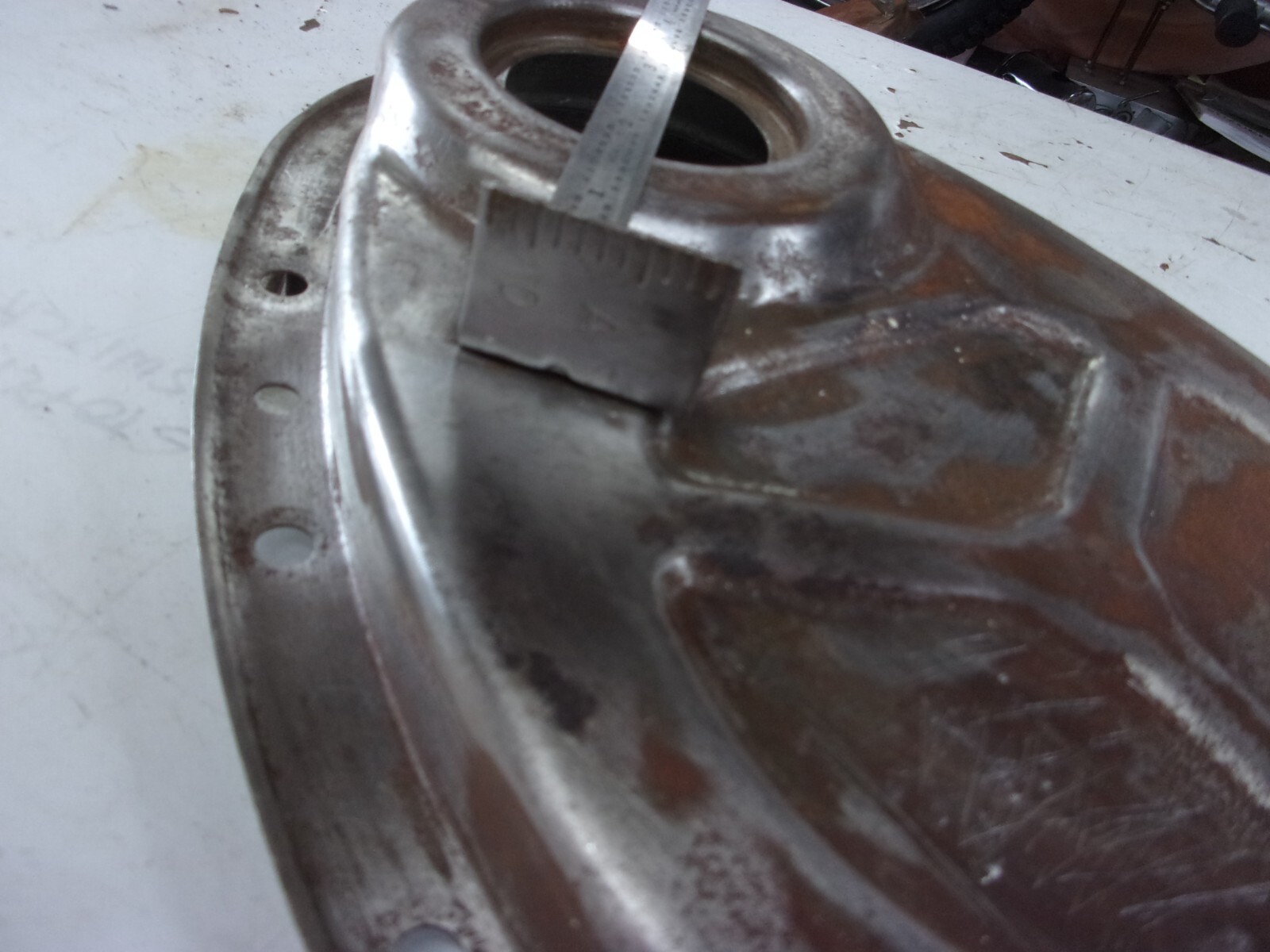 GM Small Block Chevy Timing Cover 6 Inch Balancer AO Pointer Early 60's ...