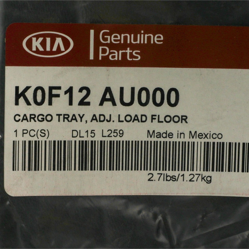 OEM Kia 2020-2023 Soul All Weather Cargo Tray High ADJ Load Floor K0F12 ...