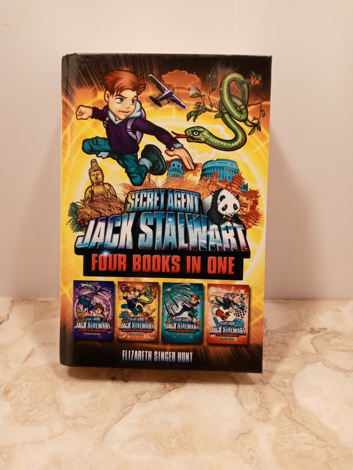 Secret Agent Jack Stalwart by Elizabeth Singer Hunt (Books 5-8) FOUR ...