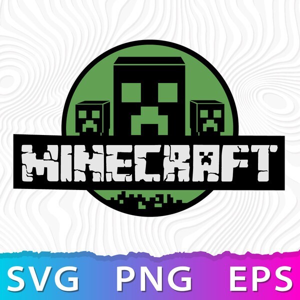 Logotipo De Creeper De Minecraft Block School Pixel T Shirt Logo: