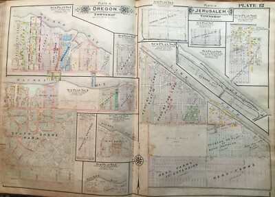 1924 OREGON & JERUSALEM TOWNSHIP LUCAS COUNTY OHIO SOUTH SHORE PARK ...