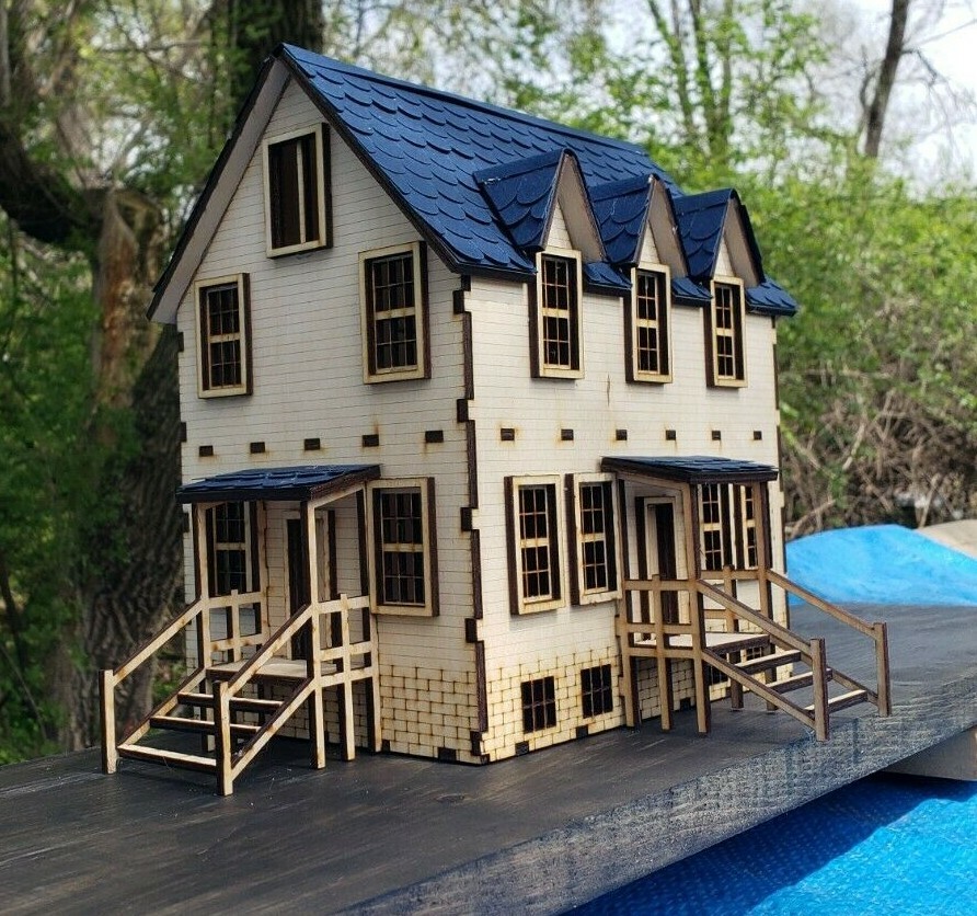 O Scale House Kit Model Railroad Train Building On30 Scale | eBay