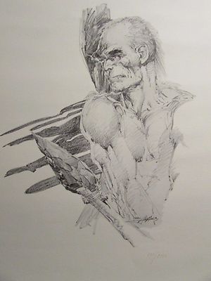 Vintage NEAL ADAMS Numbered Lithograph Bristol Print 17.5x22.5" #192/ ...